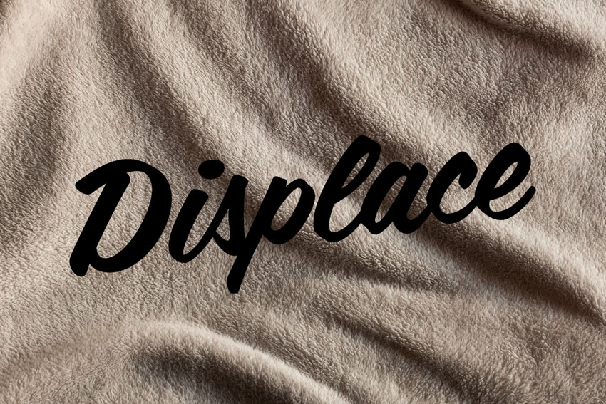 How To Conform Text To A Surface Using A Displacement Map In Photoshop 